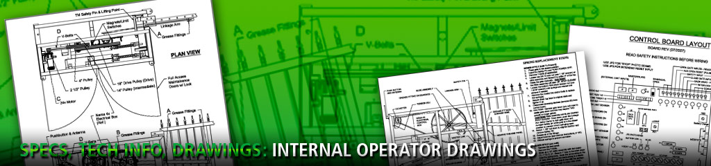 Internal Operator Drawings and Details of Our Entry Gate Systems