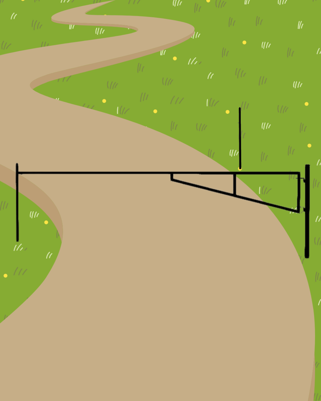 16' Manual Swing Gate - AutoGate - Vertical Pivot Gate and Security ...